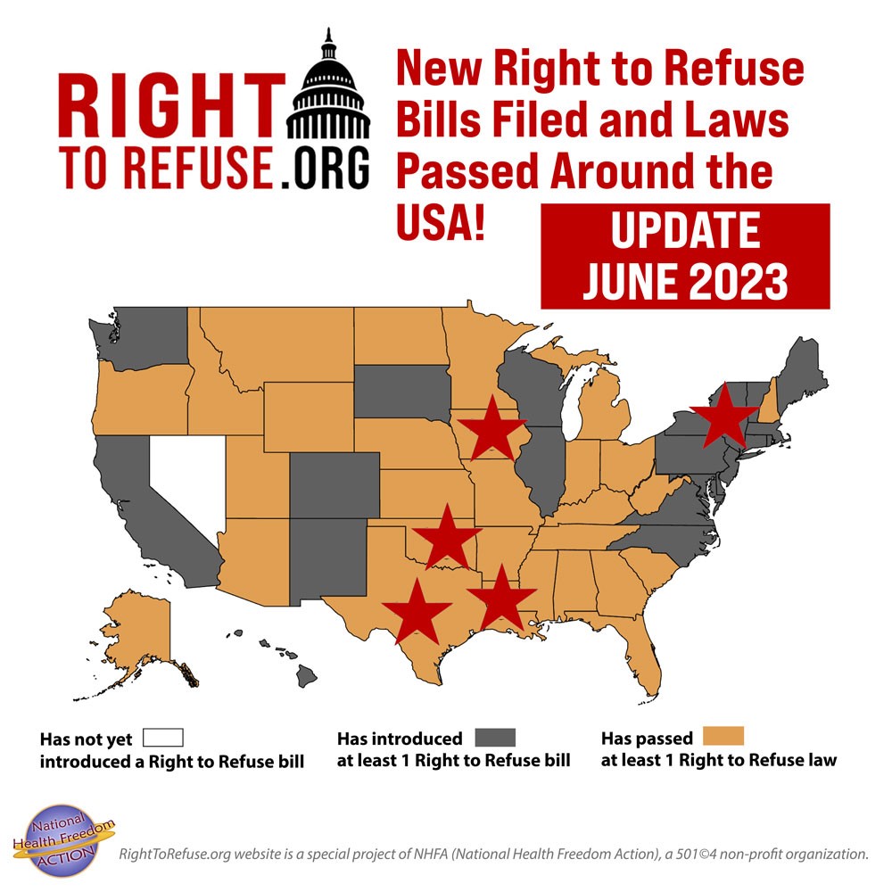 New Right to Refuse Bills and Laws Around the USA! - National Health ...